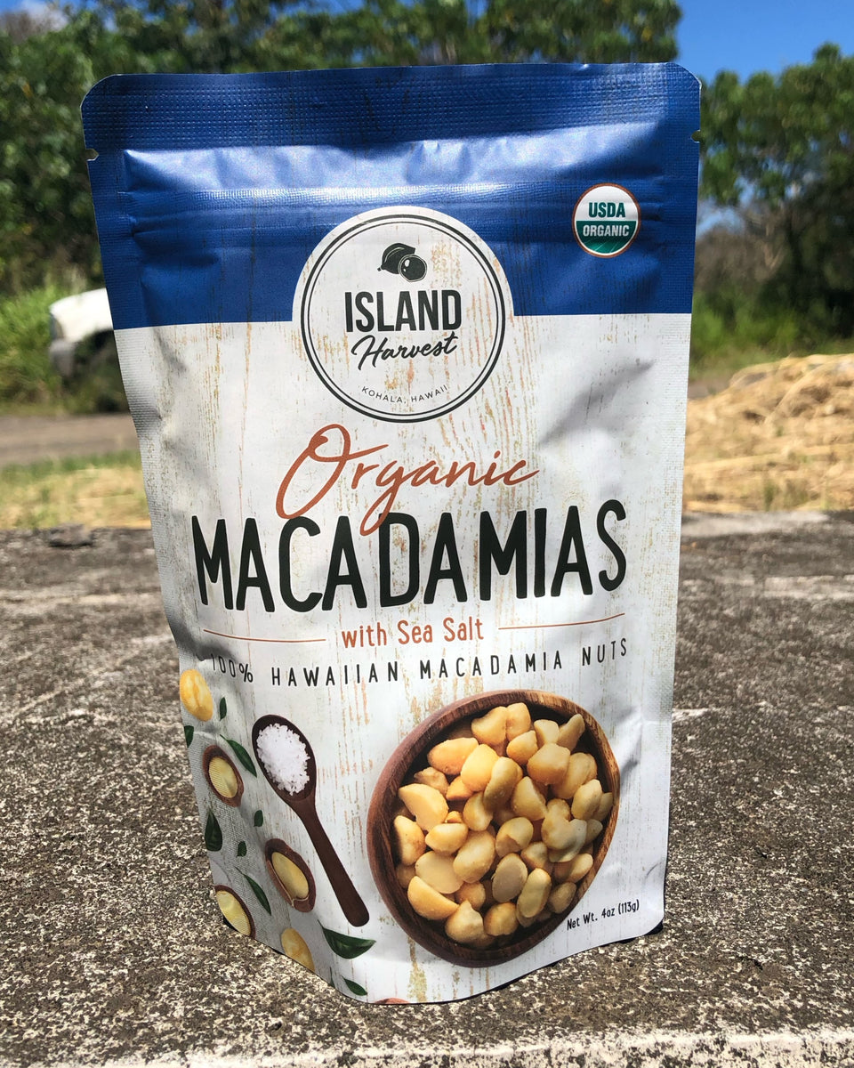 Organic Macadamias with Sea Salt | Island Harvest Hawaii